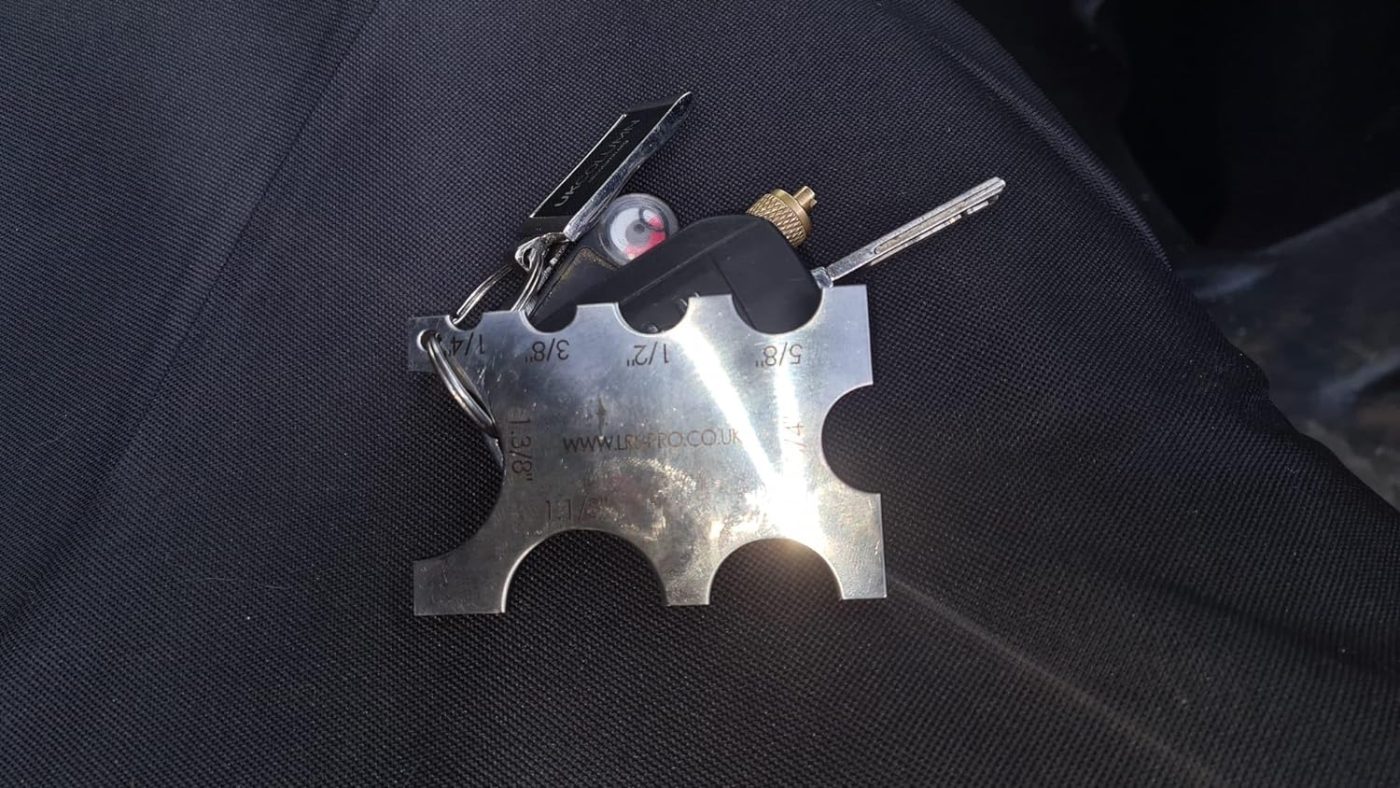 Pocket Refrigeration Pipe Sizer with Keychain - LRS - PRO